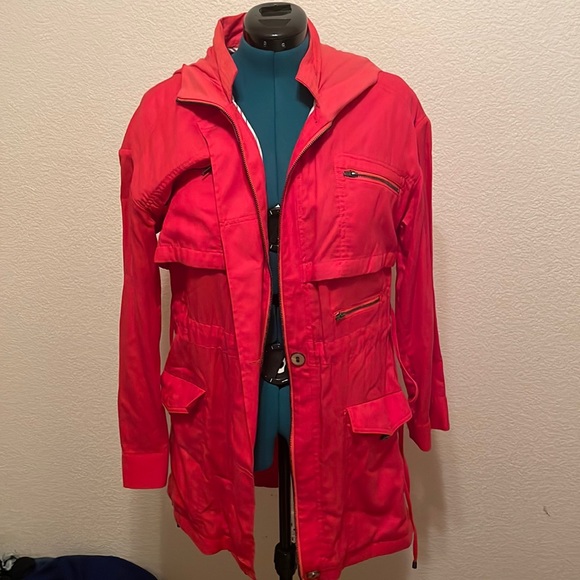 BCBGeneration | Jackets & Coats | Bcbgeneration Orange Cargo Jacket ...